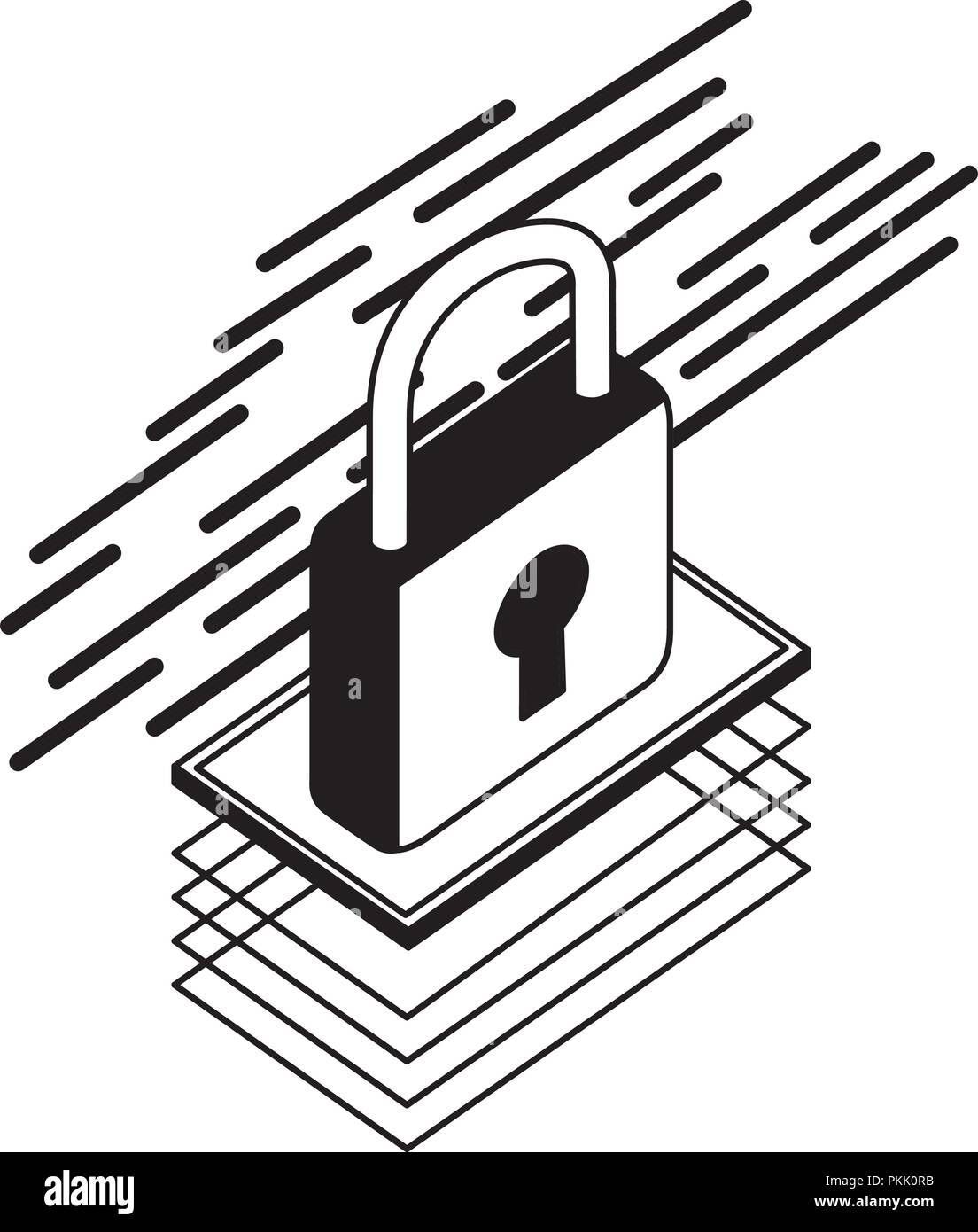 data security padlock icon Stock Vector Image & Art - Alamy