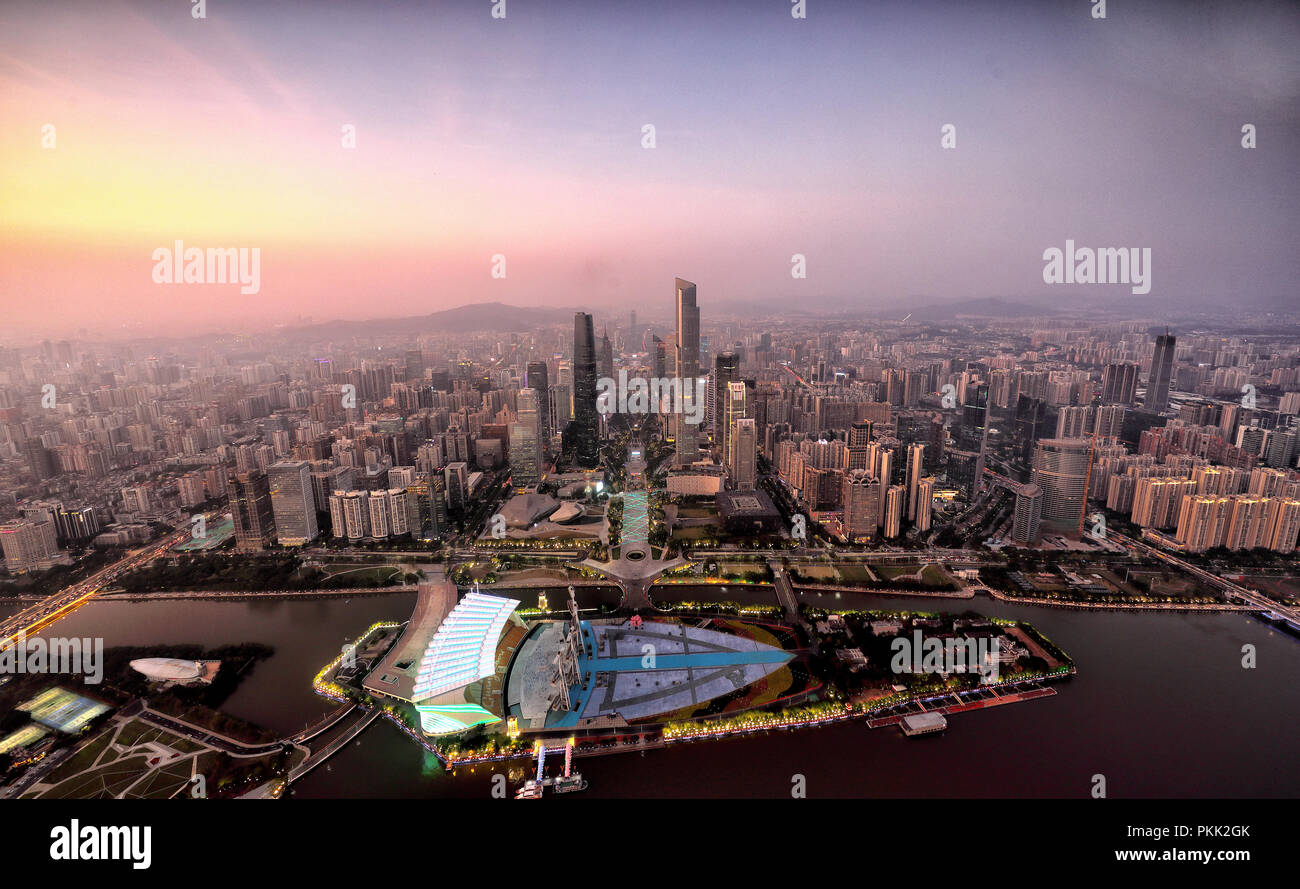 Guangzhou city, guangdong province, building scenery Stock Photo - Alamy