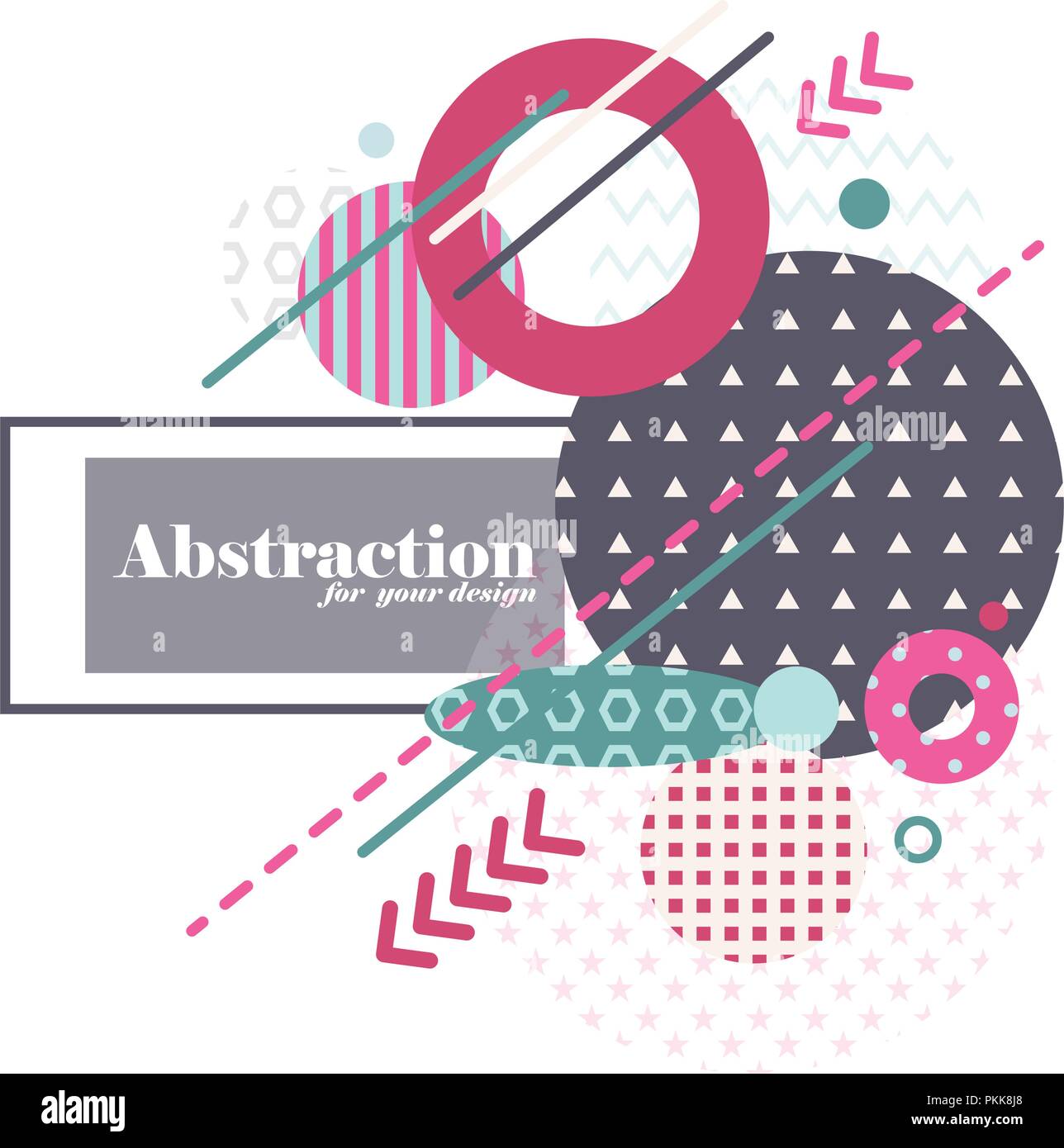 Abstract modern background with decorative geometric elements and ...