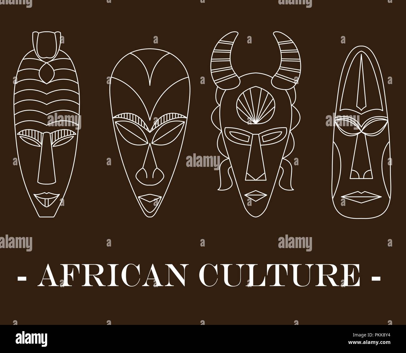 Authentic tribal mask Stock Vector Images - Alamy