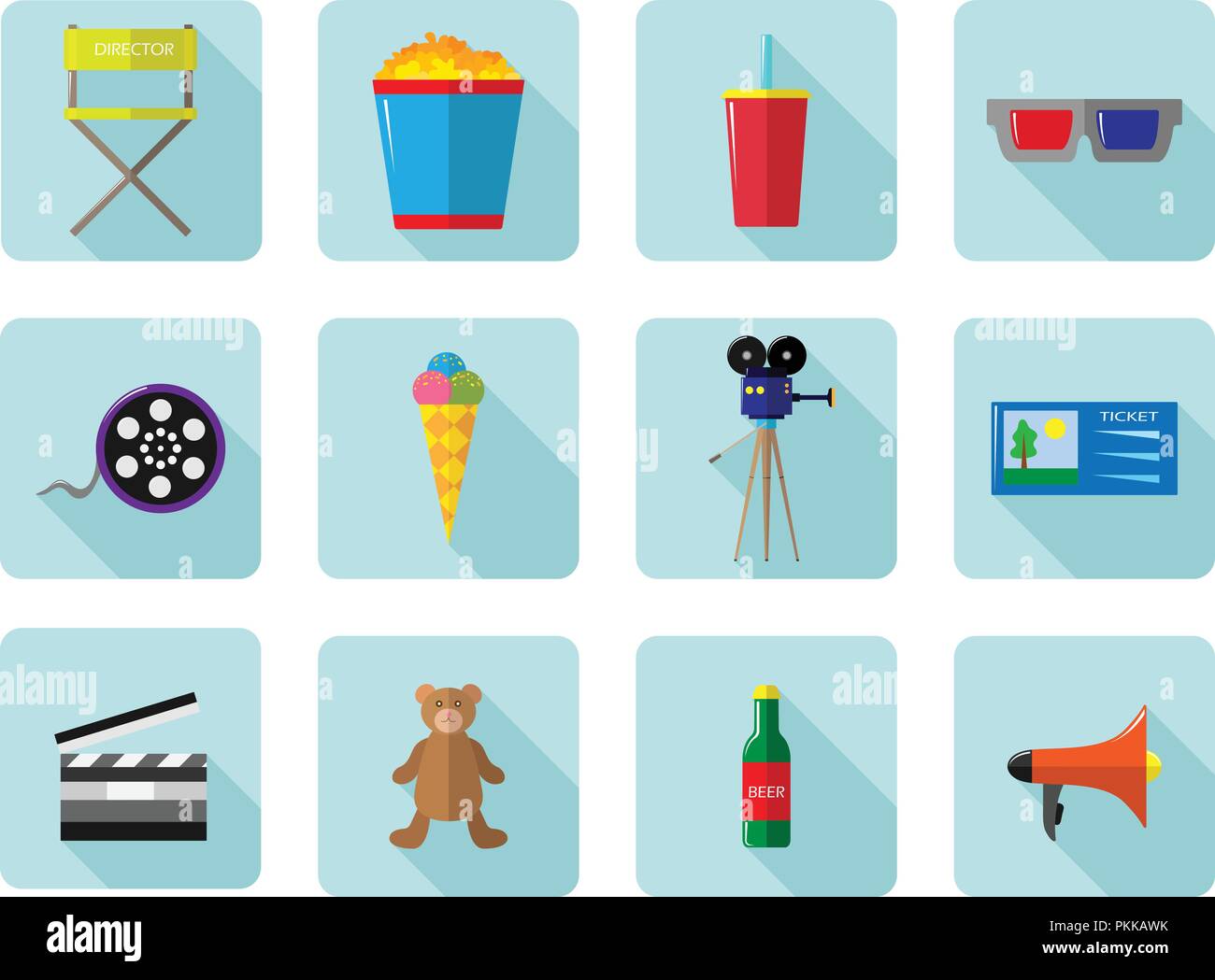 Cinema movies theater Stock Vector Images - Alamy