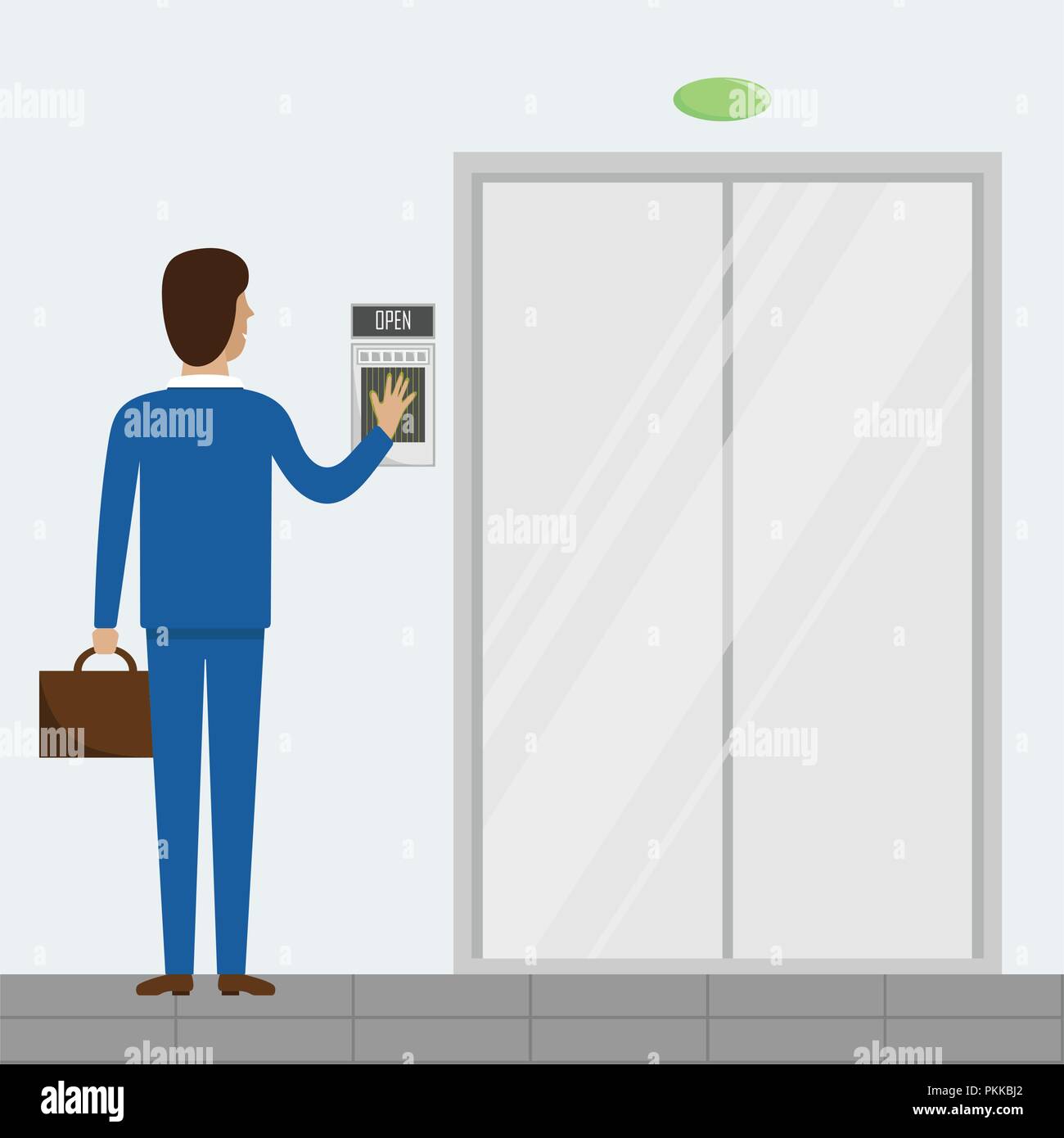 Person Opening Door Clipart