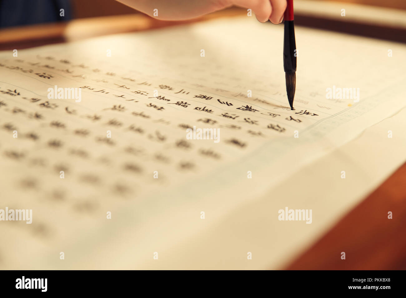 Practicing calligraphy hi-res stock photography and images - Alamy