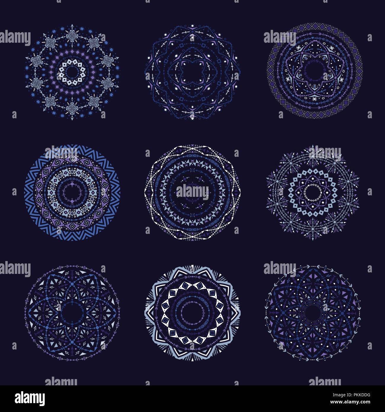 Blue tribal Stock Vector Images - Alamy