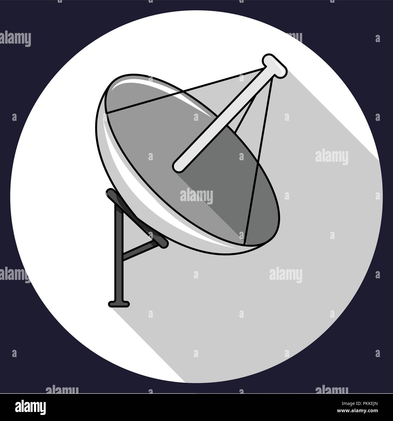 Vector illustration of satellite. Satellite communication Stock Vector ...