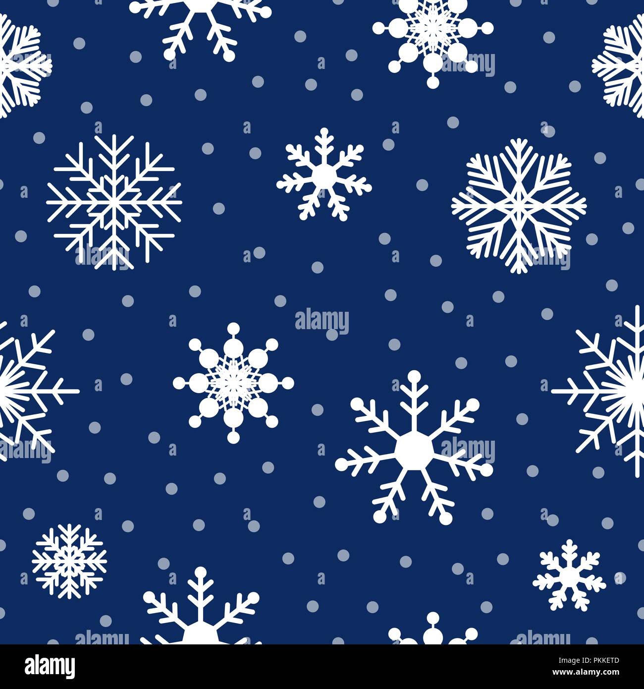 Seamless pattern with snowflakes. Blue background Stock Vector Image ...