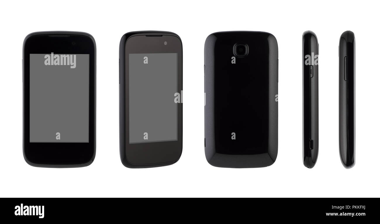 Black telephone cut out on white hi-res stock photography and images ...