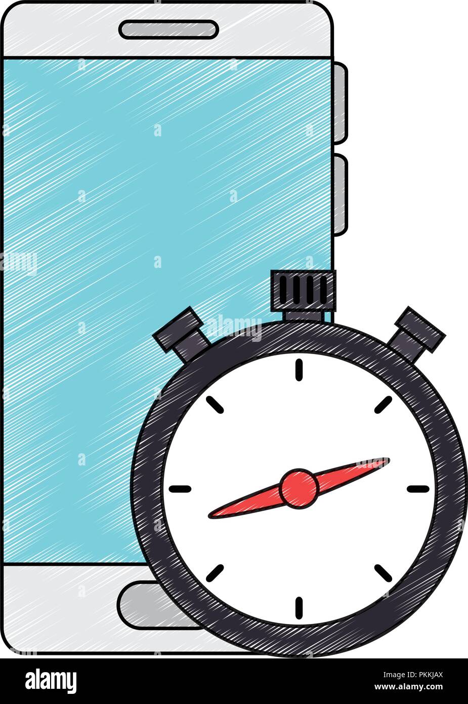 chronometer timer with smartphone Stock Vector Image & Art - Alamy