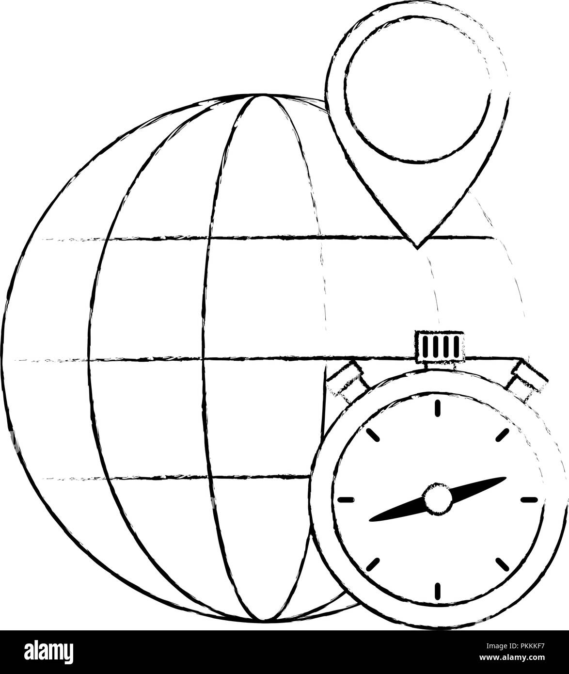 chronometer timer with planet Stock Vector Image & Art - Alamy
