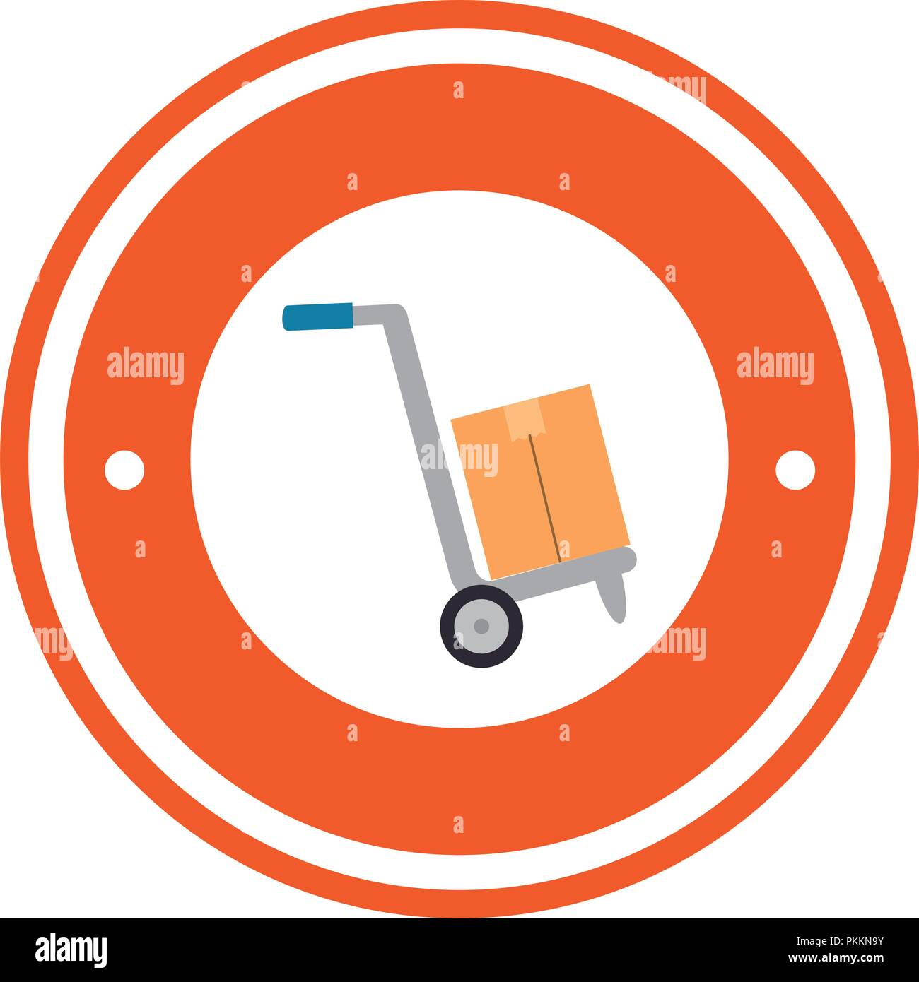 cart with boxes stamp delivery service Stock Vector Image & Art - Alamy
