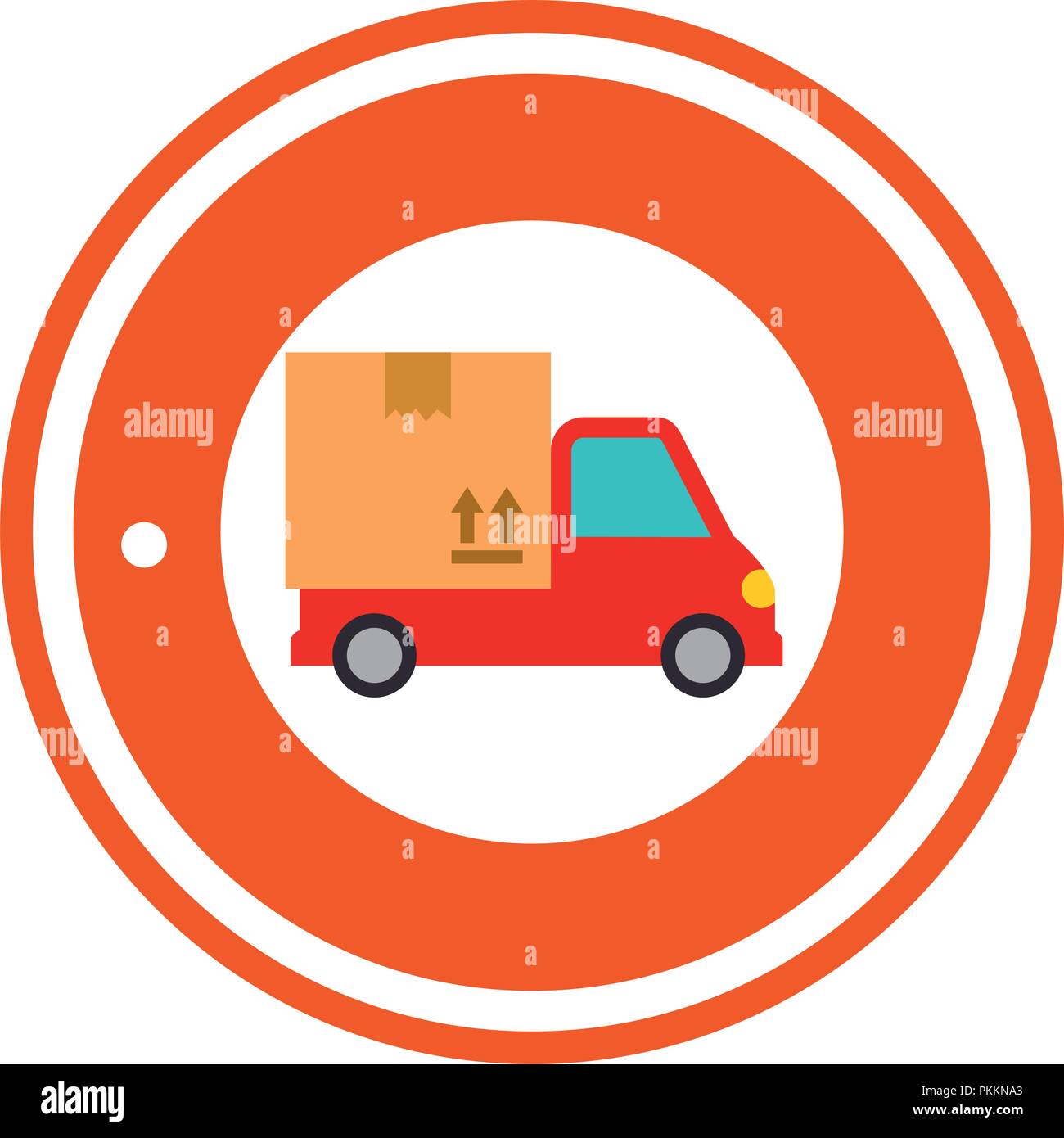 delivery service truck seal stamp Stock Vector Image & Art - Alamy