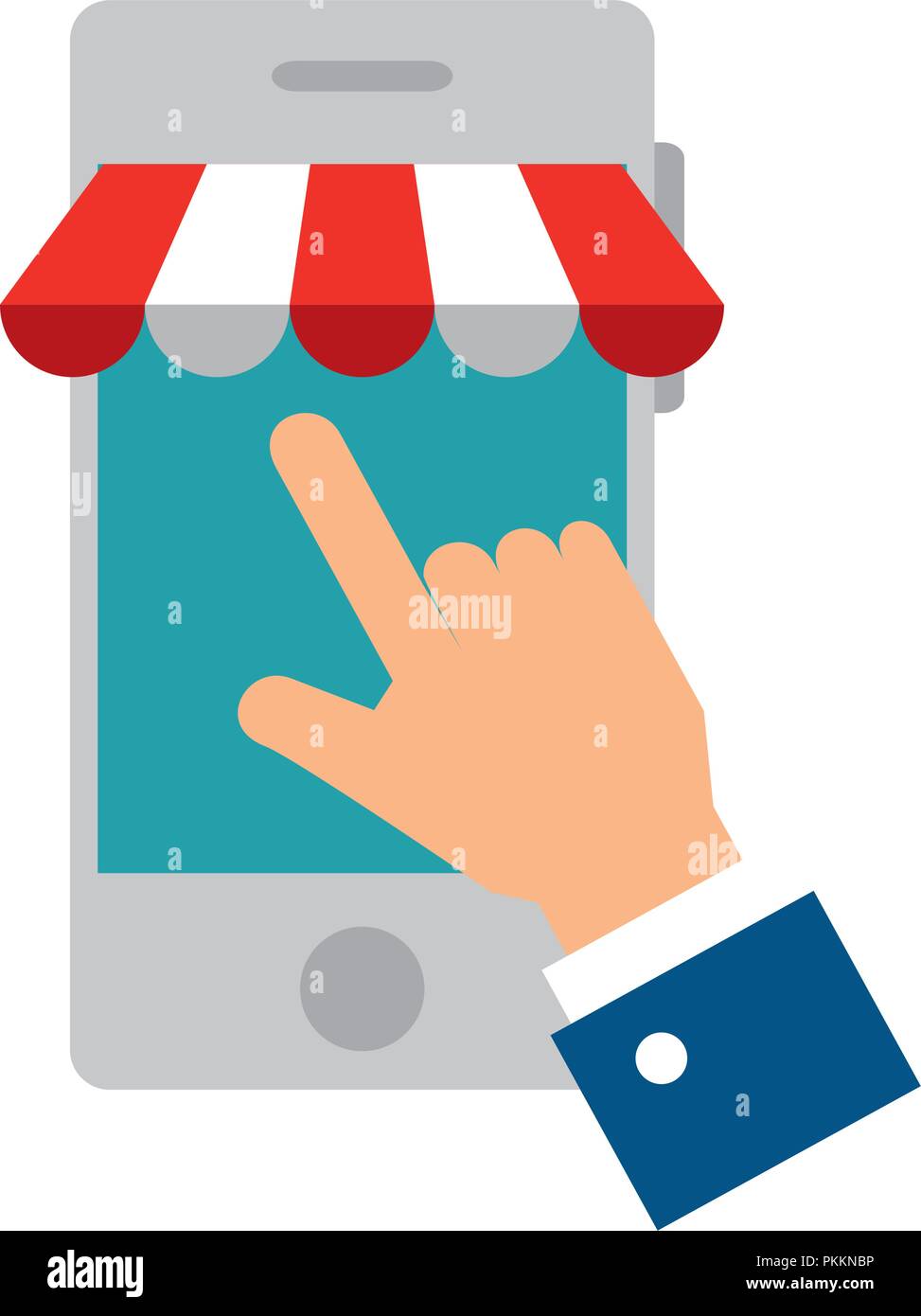 Human device interaction Stock Vector Images - Alamy