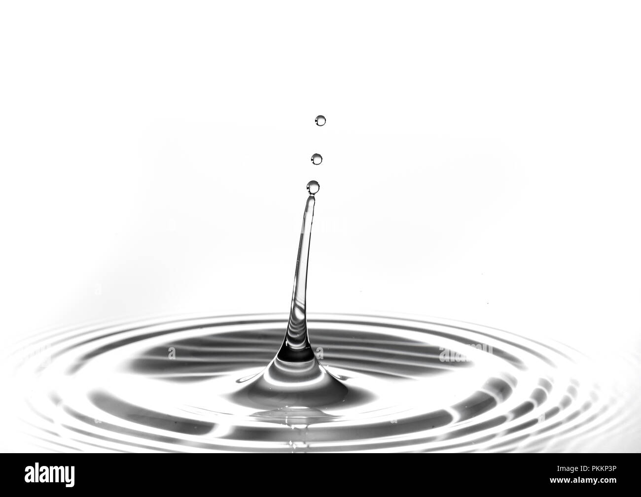 Water surface with droplets Stock Photo - Alamy