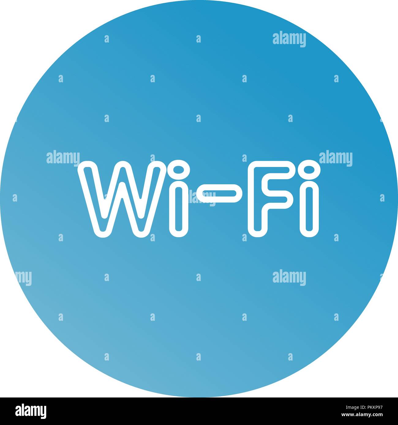 vector wi fi symbol, free wifi icon flat illustration eps10 Stock ...
