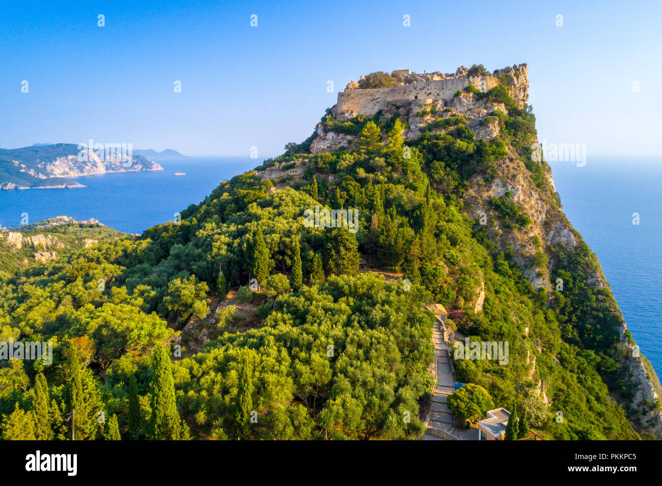 Angelokastro byzantine castle hi-res stock photography and images - Alamy