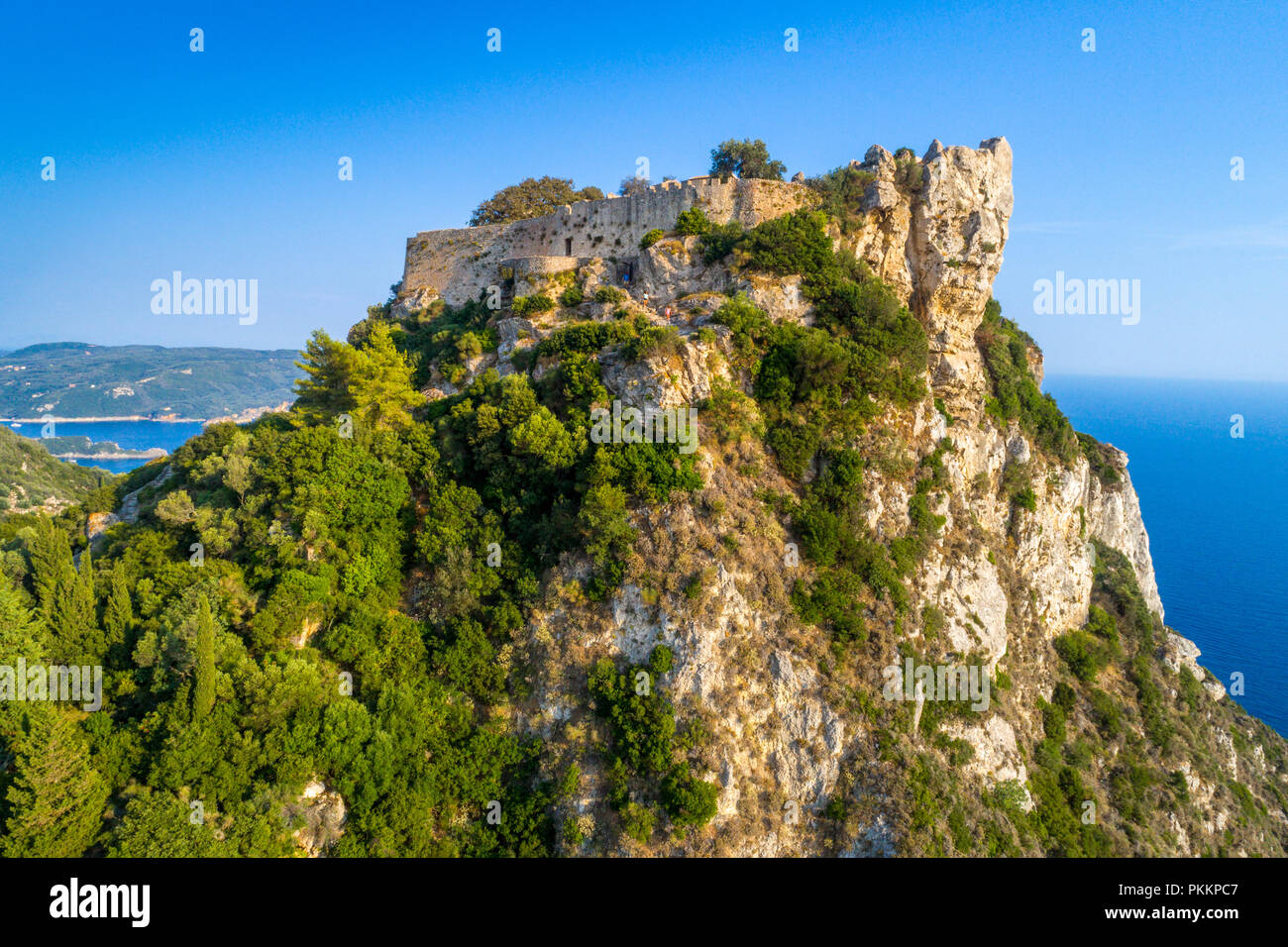Angelokastro byzantine castle hi-res stock photography and images - Alamy