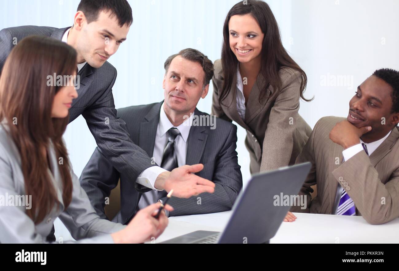 business team discussing new ideas Stock Photo - Alamy