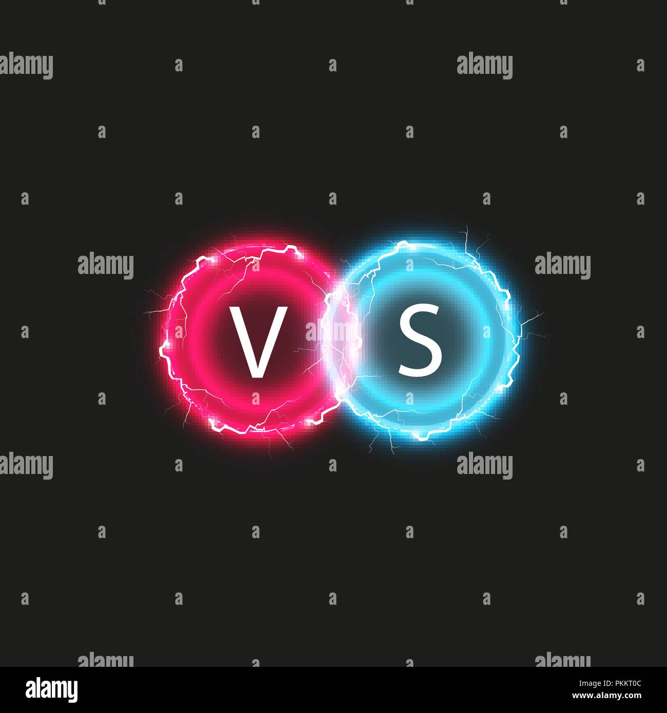 Hot and cold sparkling strength. Energy lightning with an electrical ...