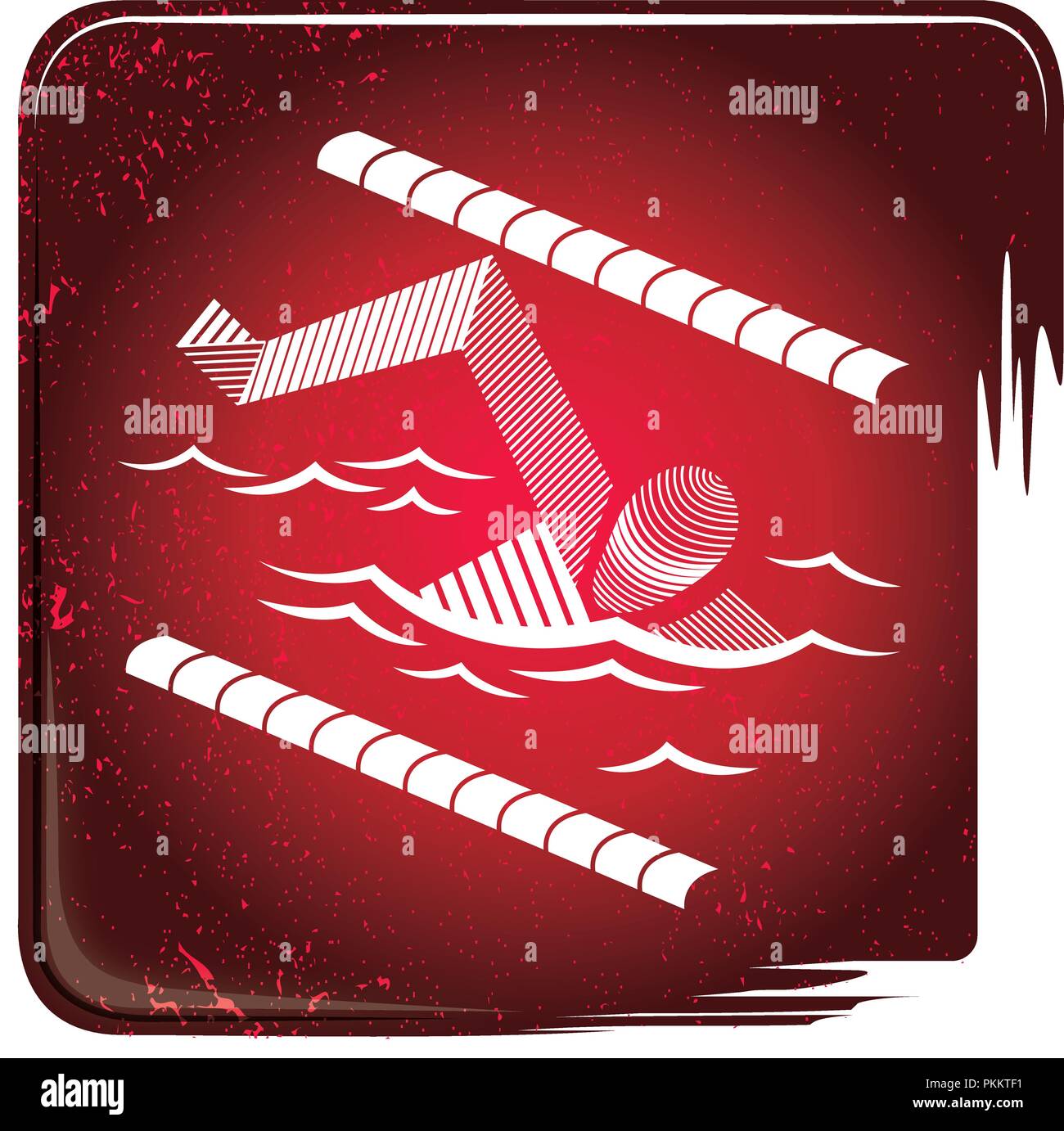 Swimming stripy icon Stock Vector Image & Art - Alamy