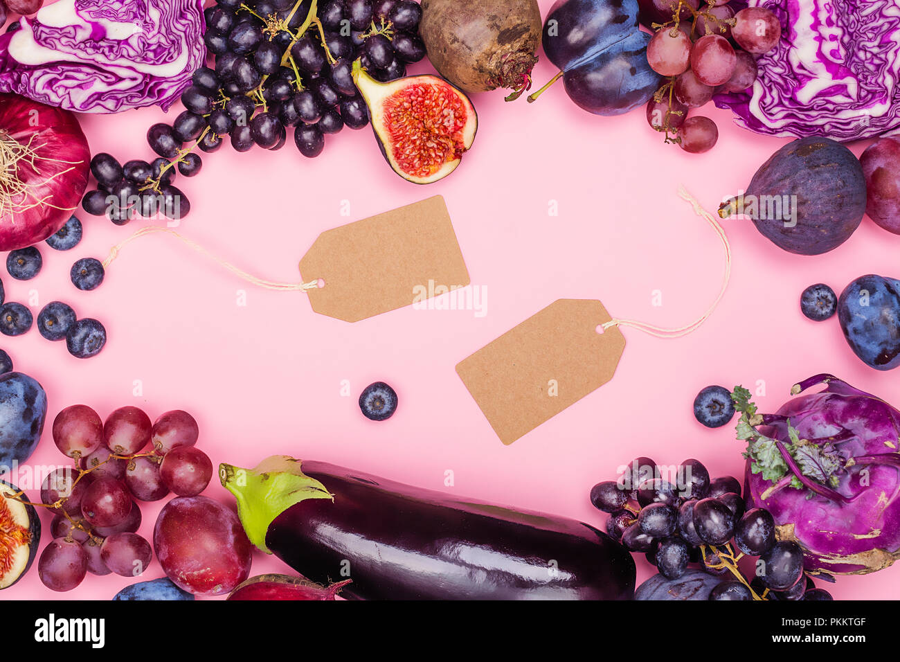 Selection of purple foods Stock Photo - Alamy