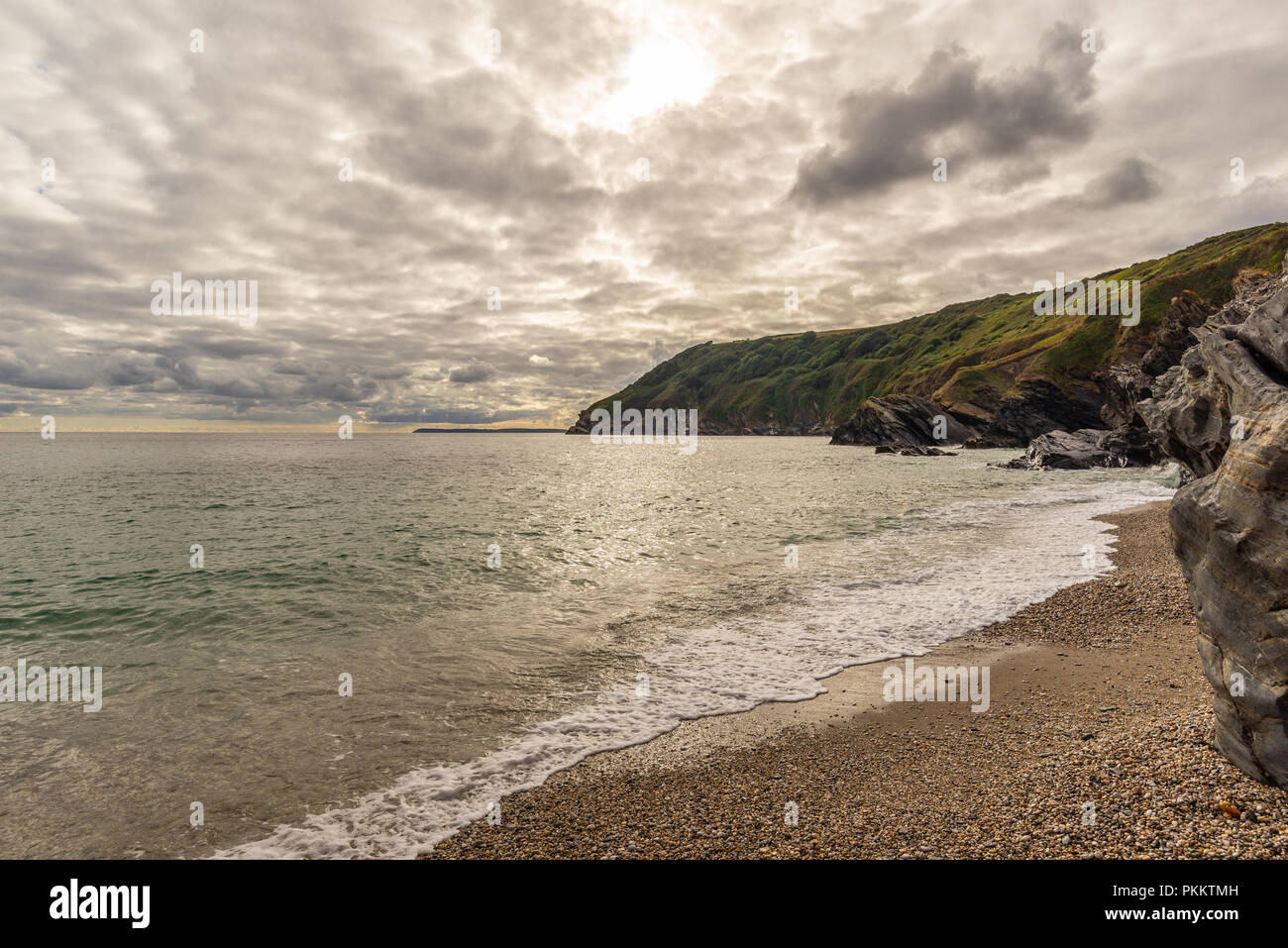 Lantic Bay, Cornwall, England, UK Stock Photo - Alamy