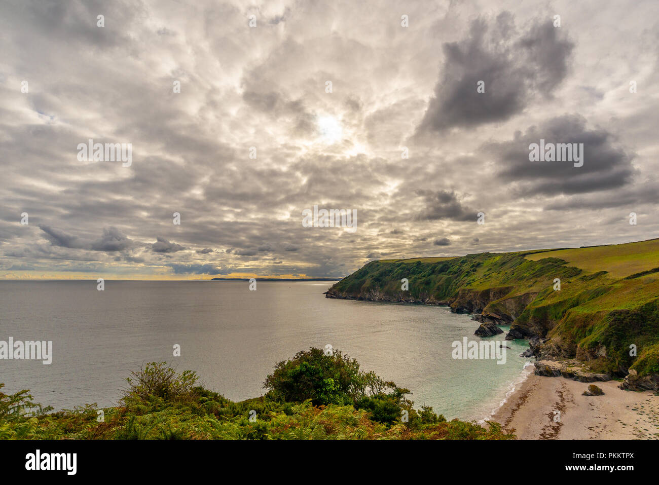 Lantic Bay, Cornwall, England, UK Stock Photo - Alamy