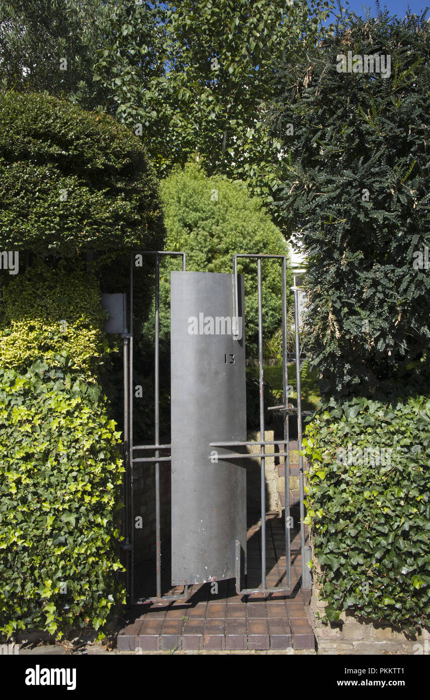 Steel garden gate for a house in Downshire Hill, Hampstead, London NW3 ...