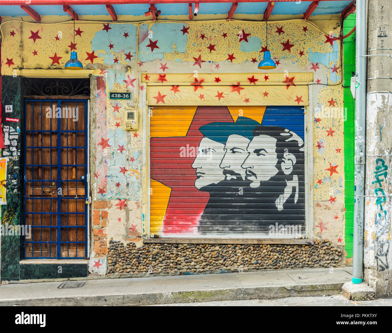 A typical view in Medellin in Colombia Stock Photo - Alamy