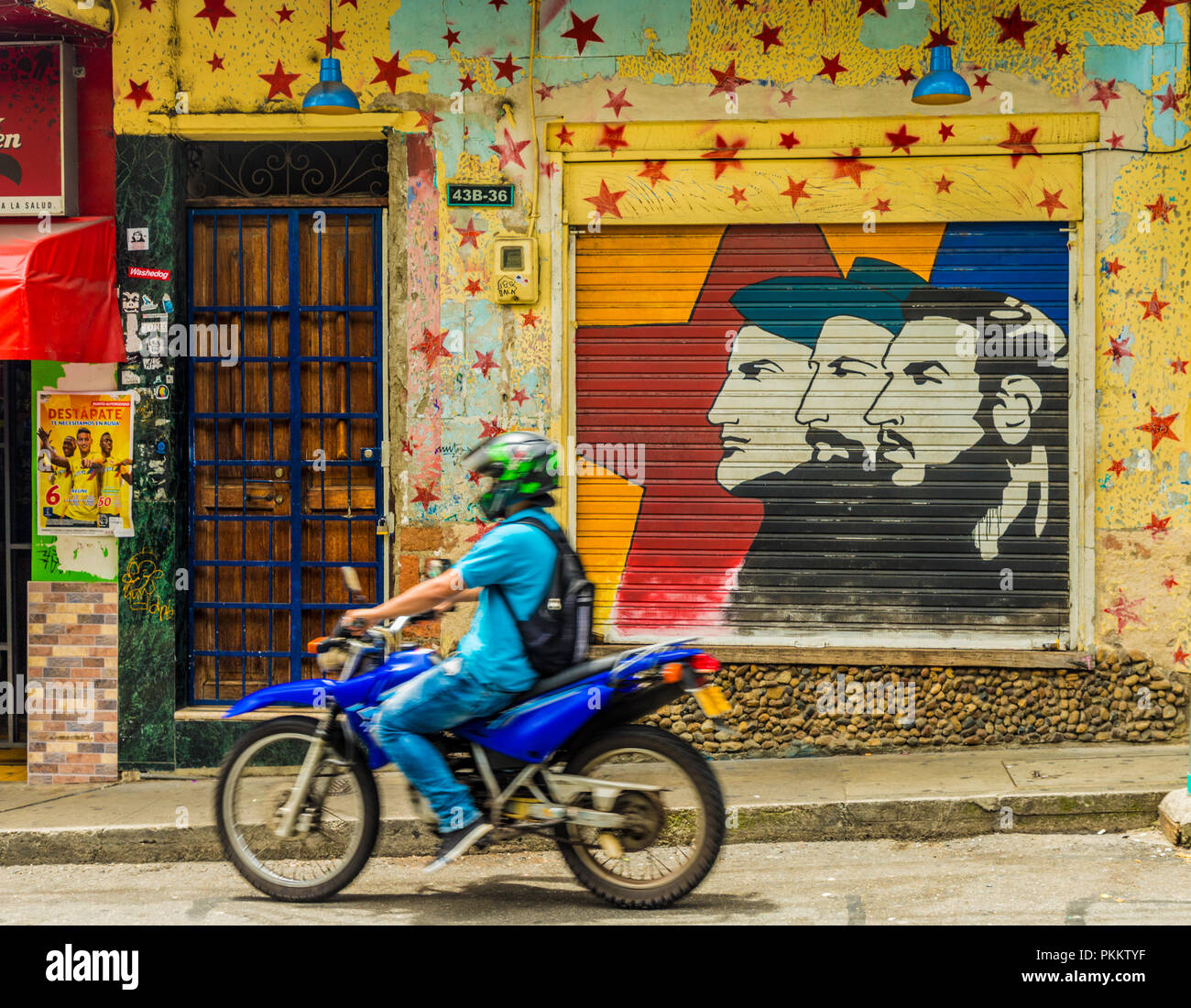 A typical view in Medellin in Colombia Stock Photo - Alamy