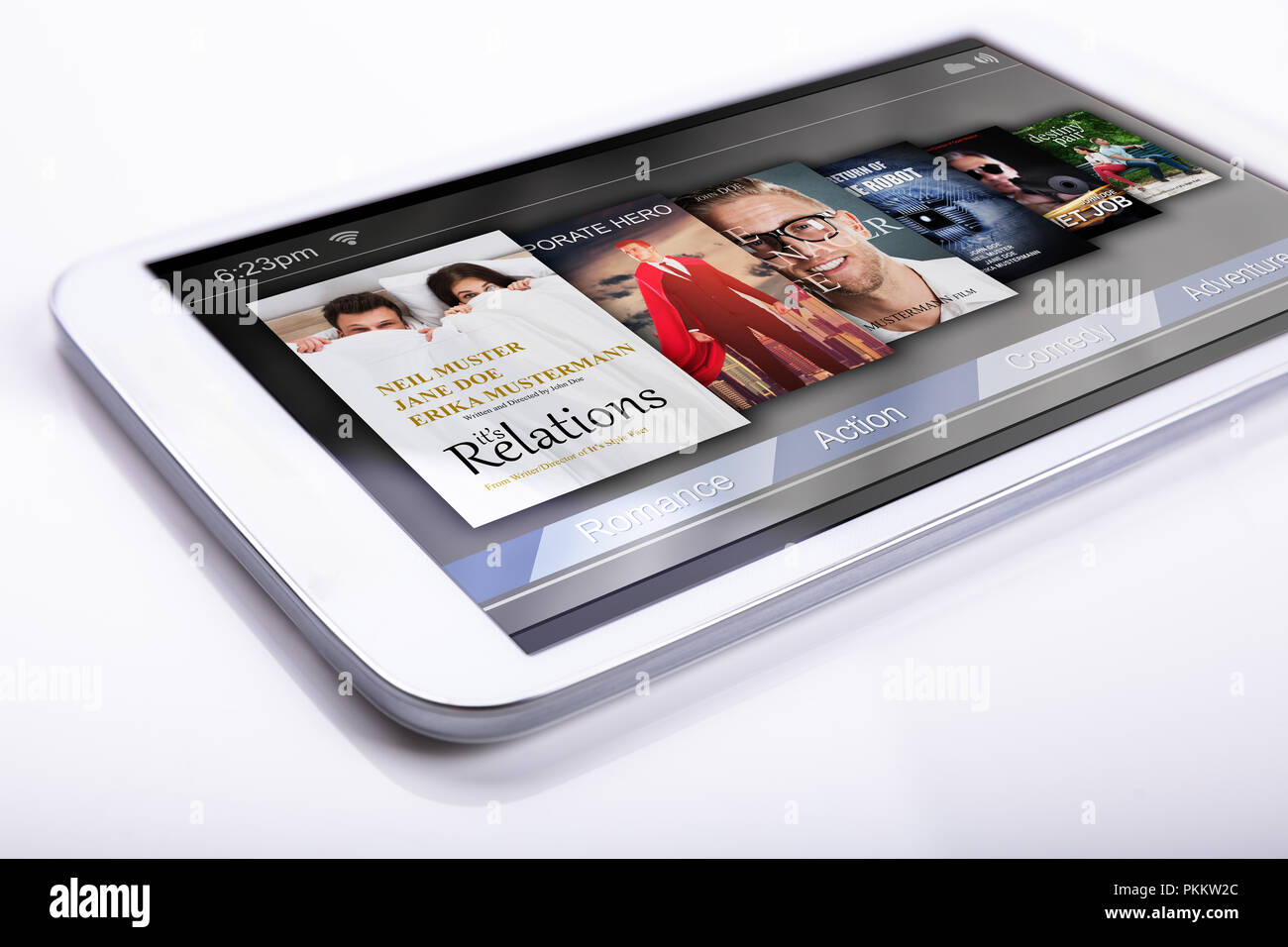 Close Up Of Mobile Phone Screen With Video Application Stock Photo - Alamy