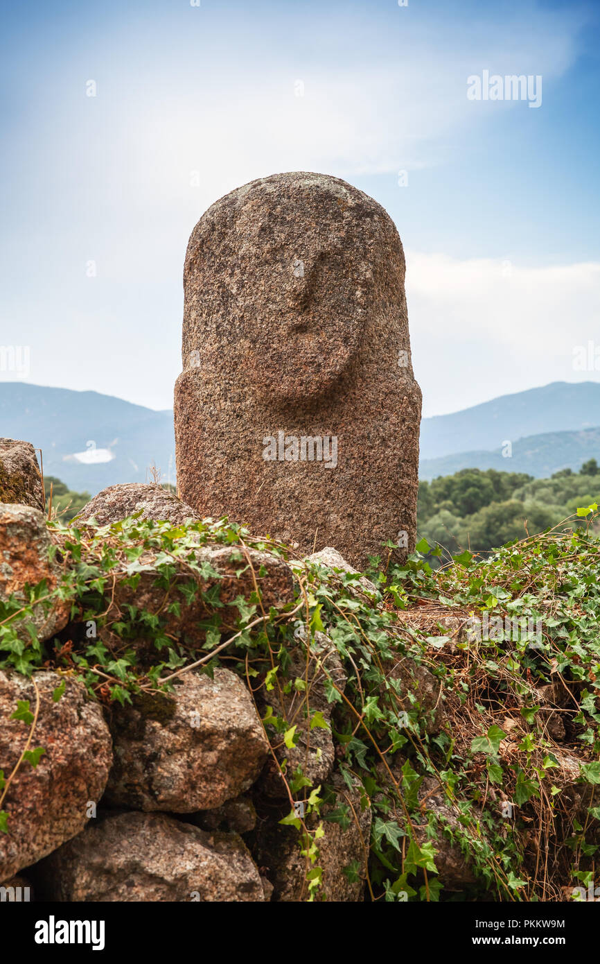 Filitosa, prehistoric stone monument in Corsica, France Stock Photo - Alamy