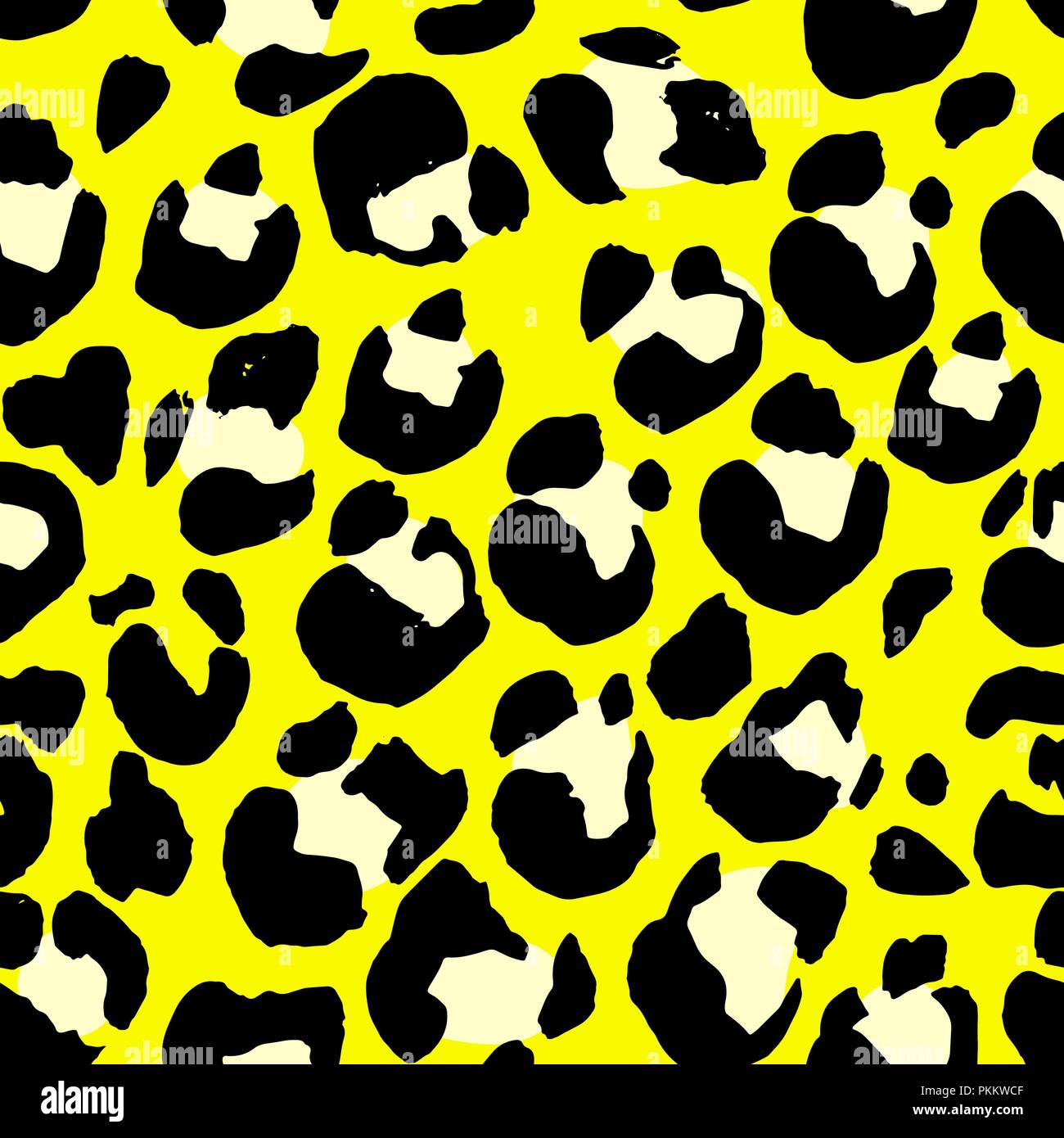 Yellow leopard print brush Stock Vector Images - Alamy