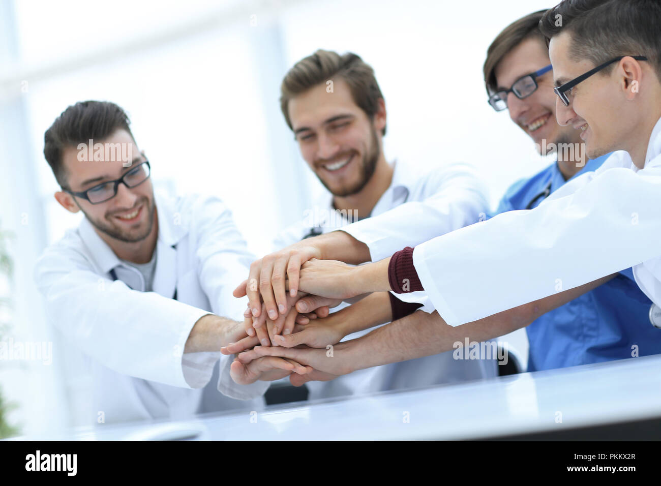 medical team showing their success Stock Photo - Alamy