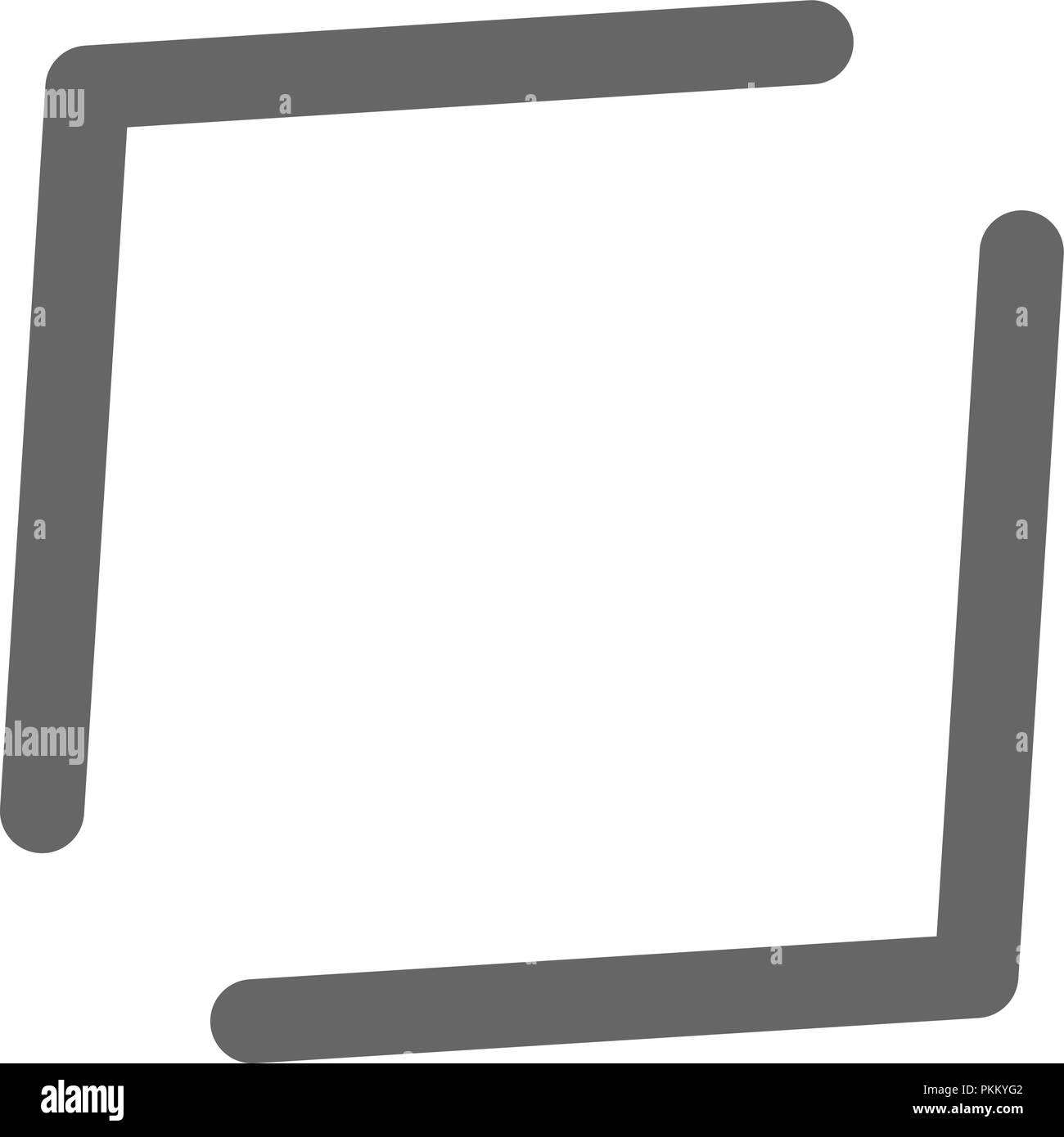 Pointer, arrow in modern flat style. Arrow vector button isolated on ...