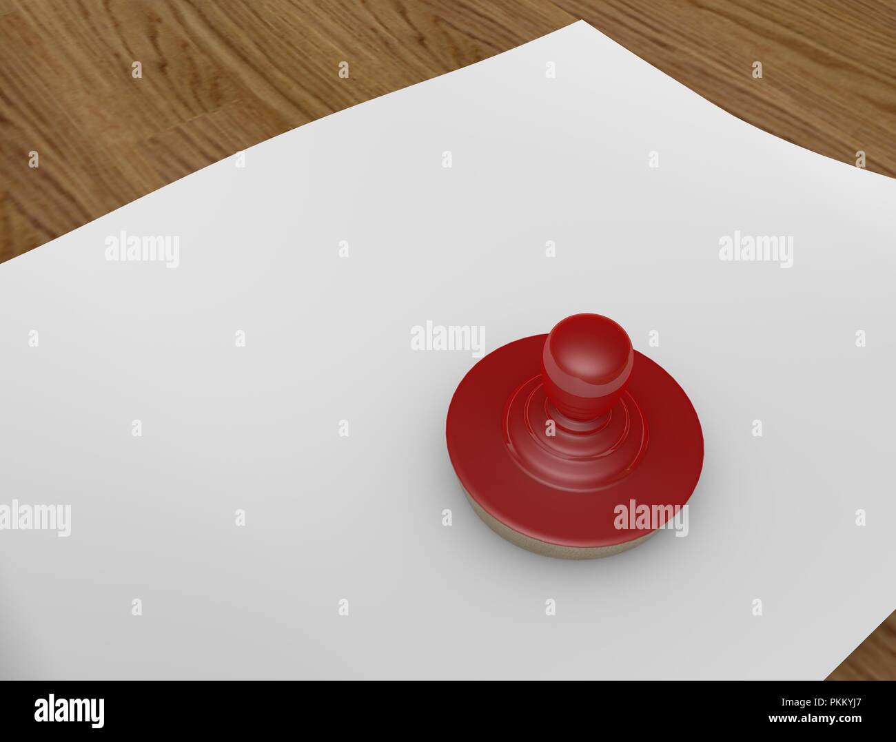 Paper and stamp mock up Stock Photo - Alamy