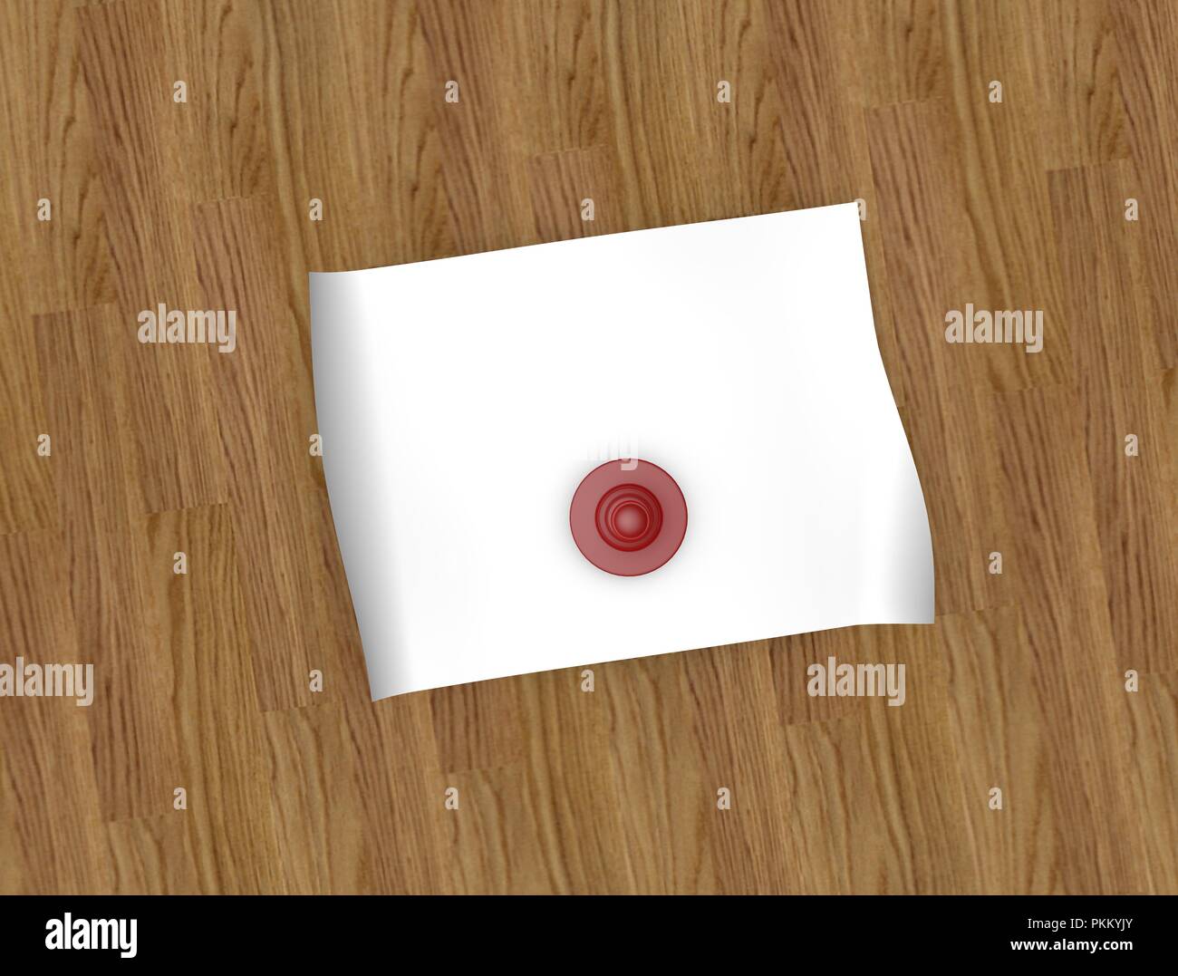 Paper and stamp mock up Stock Photo - Alamy