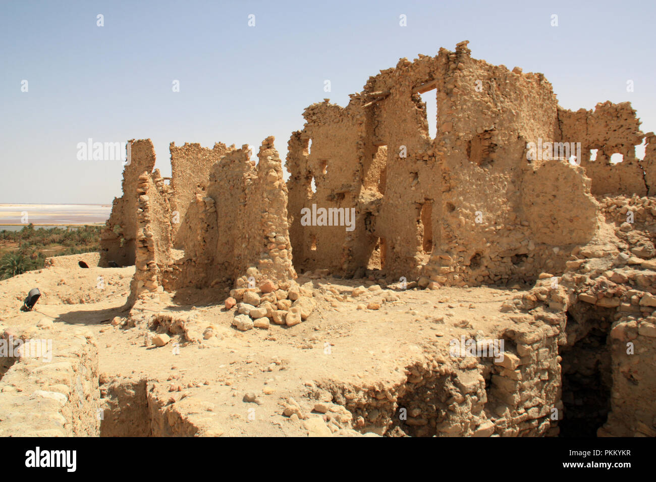 Temple of the Oracle of Ammon to Gebel el-Dakrour in Siwa, Egypt Stock ...