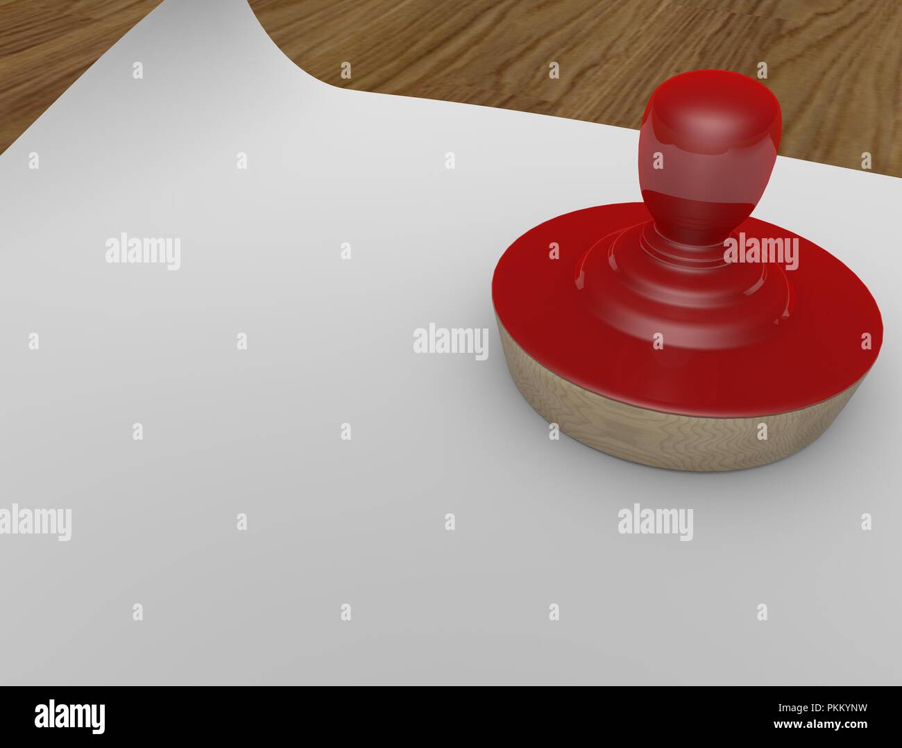 Paper and stamp mock up Stock Photo - Alamy