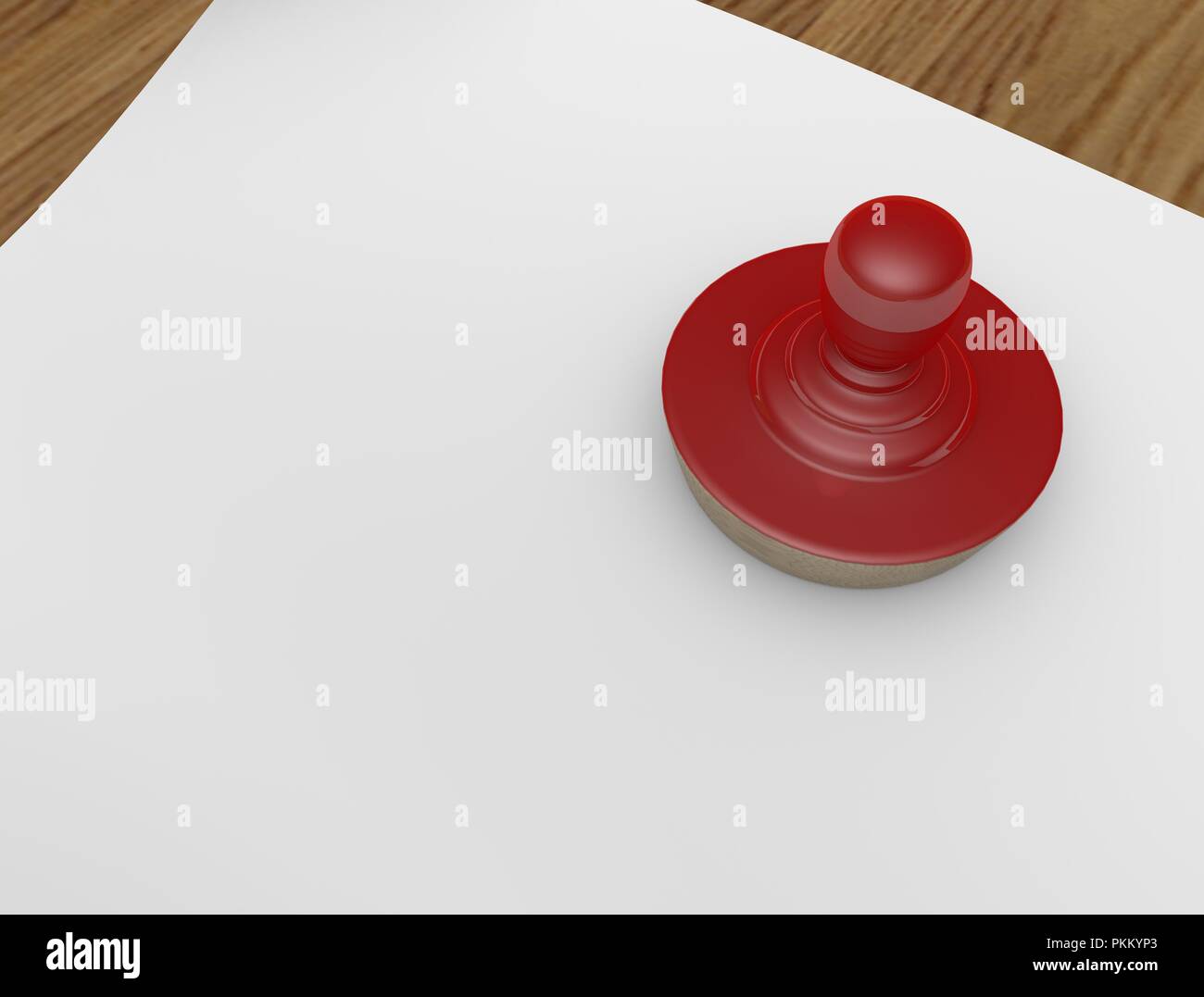 Paper and stamp mock up Stock Photo - Alamy