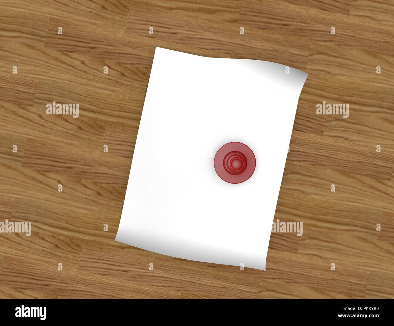 Paper and stamp mock up Stock Photo - Alamy