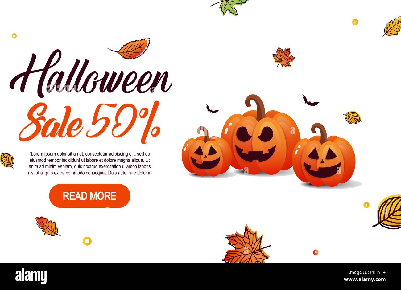 Halloween sale offer design template Stock Vector Image & Art - Alamy