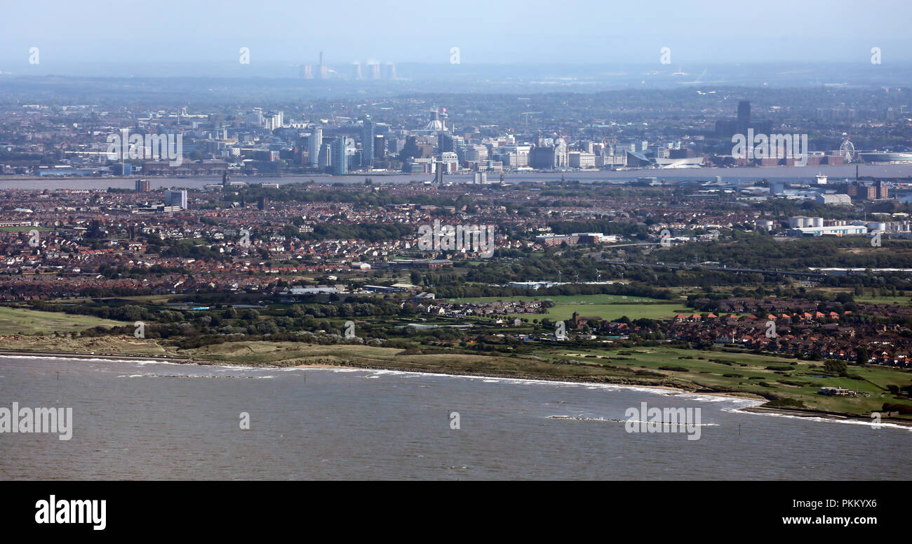 Wirral aerial hi-res stock photography and images - Alamy