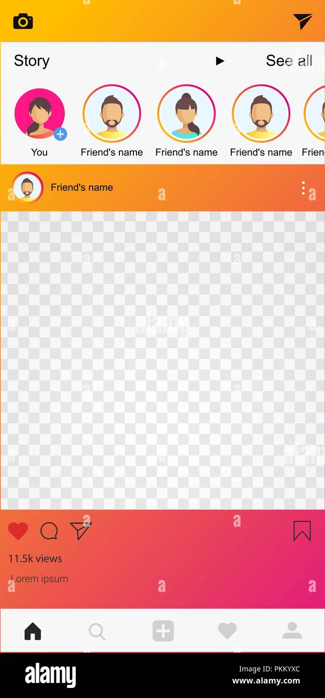 Mockup. Photo frame vector illustration Stock Vector Image & Art - Alamy