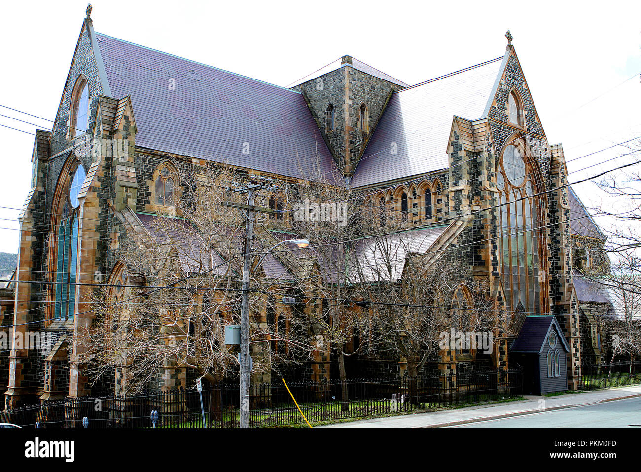 Sacred places in St. Johns, Newfoundland, Canada, downtown, Anglican ...