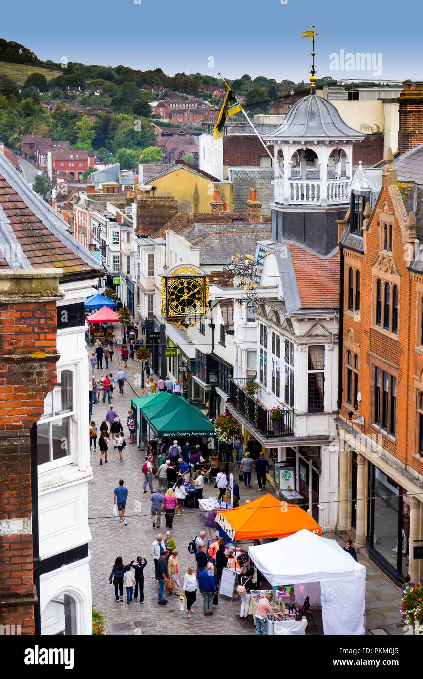 Guildford town clock hi-res stock photography and images - Alamy