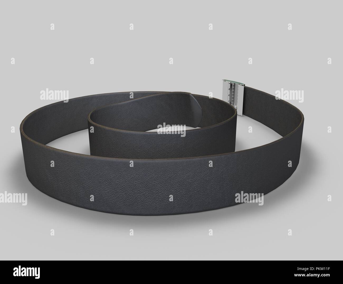 Leather belt 3d illustration Stock Photo - Alamy