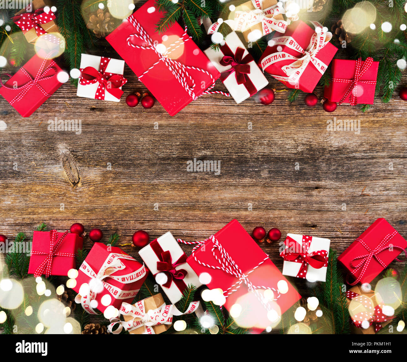 Christmas gift giving Stock Photo - Alamy