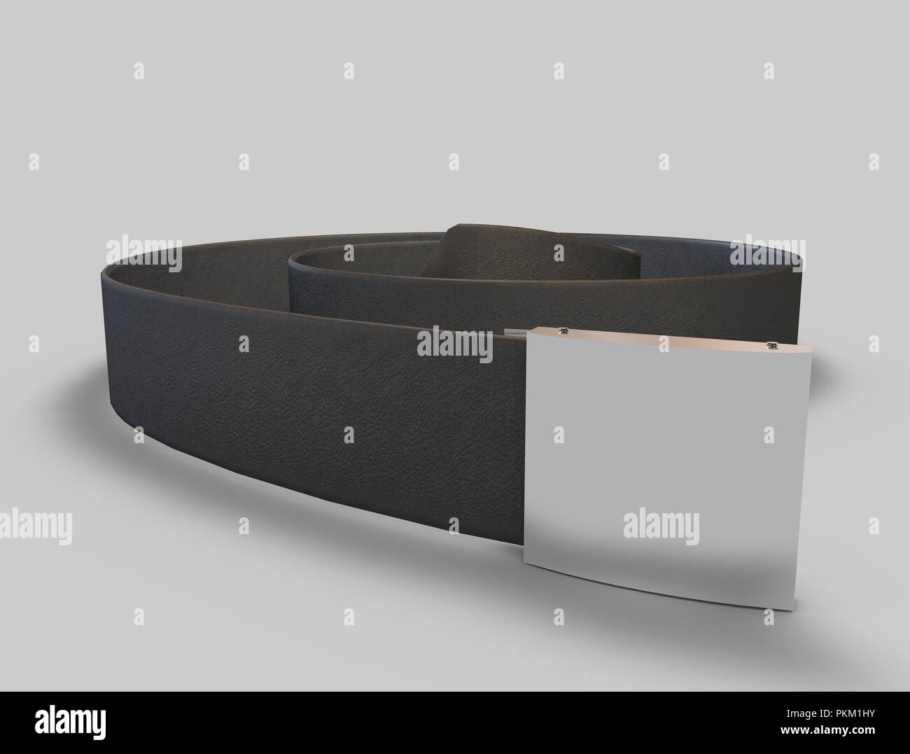 Leather belt 3d illustration Stock Photo - Alamy