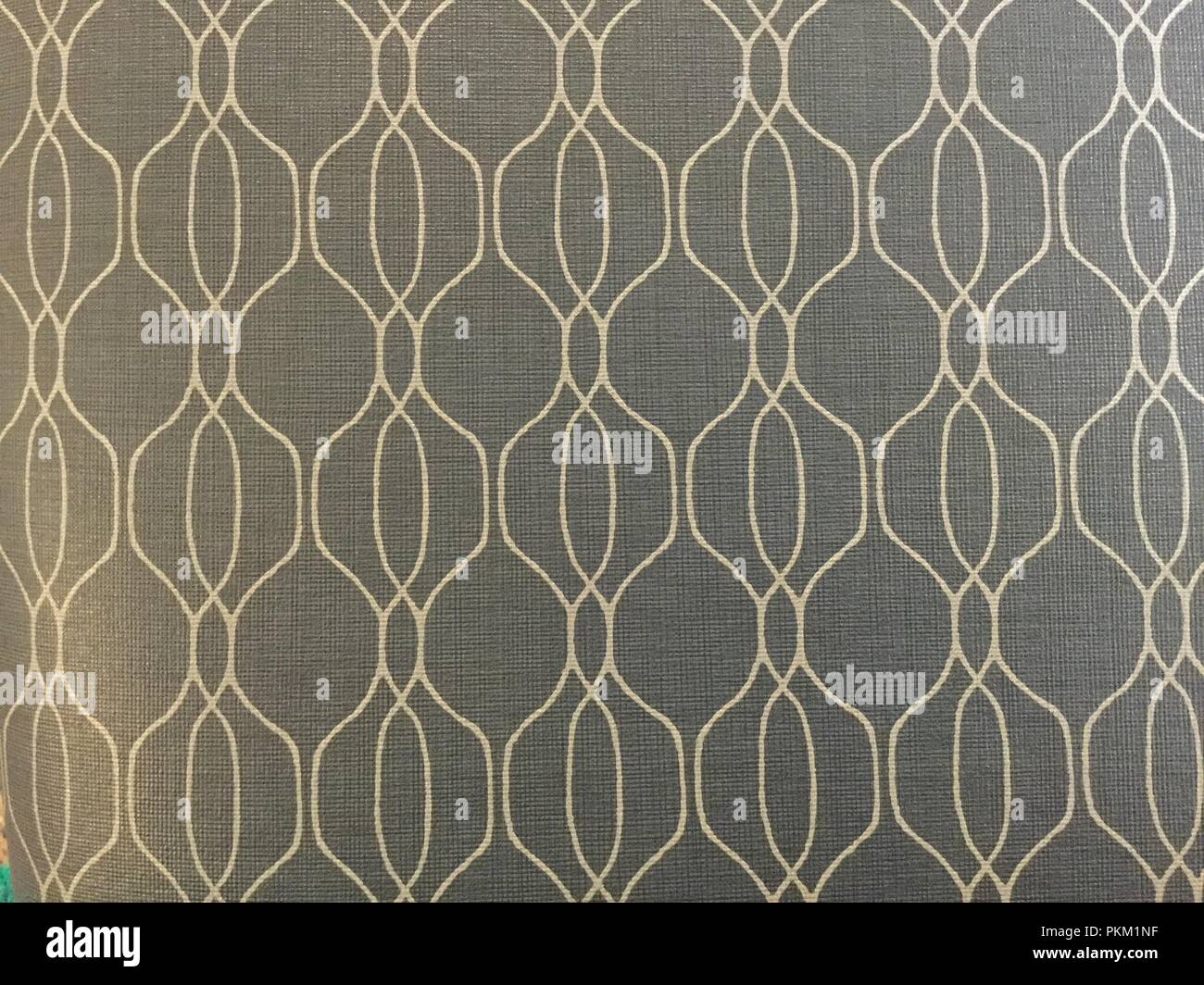 Gray geometric pattern on woven cloth Stock Photo - Alamy