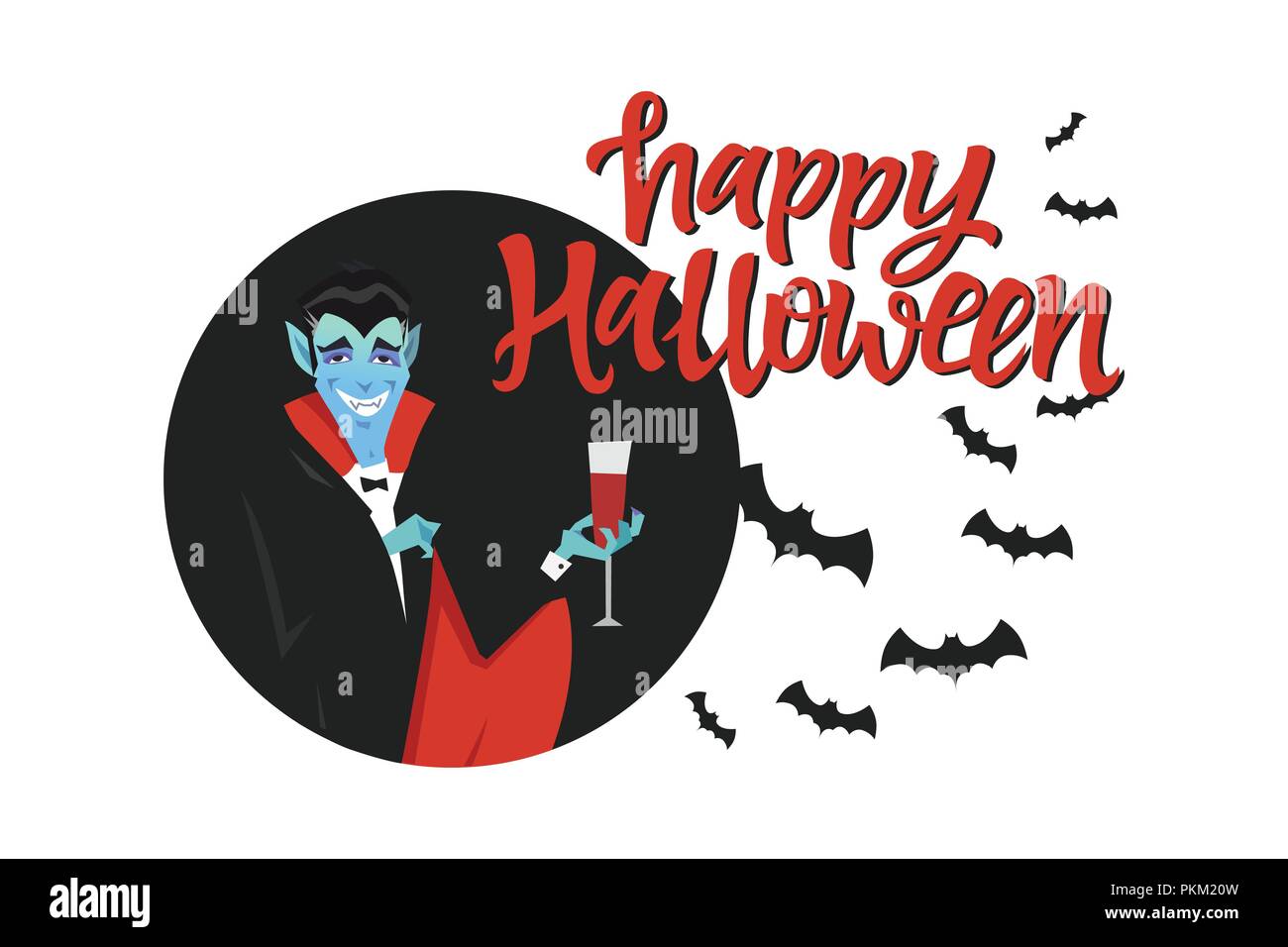 Treat text on red Stock Vector Images - Alamy